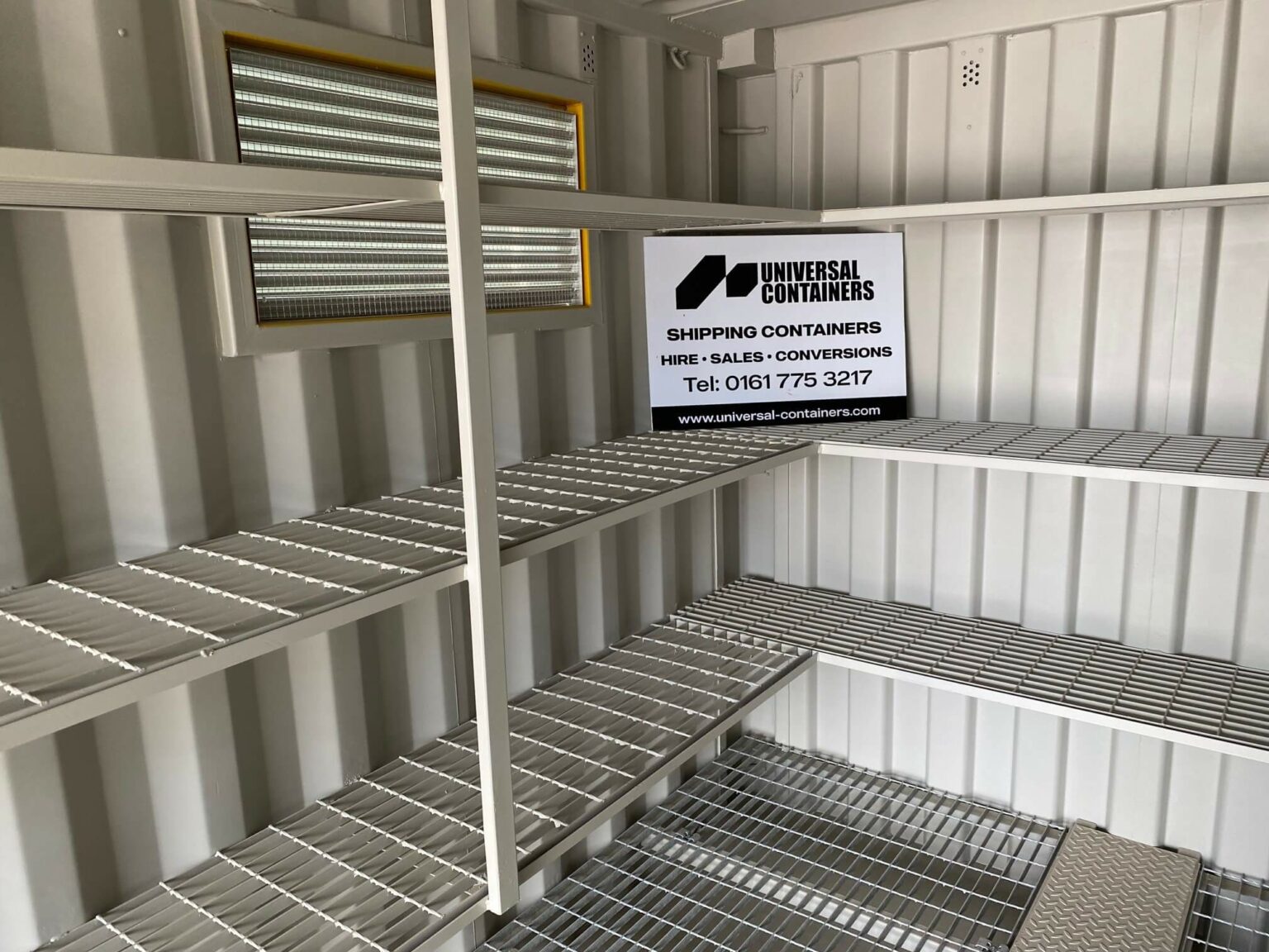 Chemical Store Shipping Container Conversion